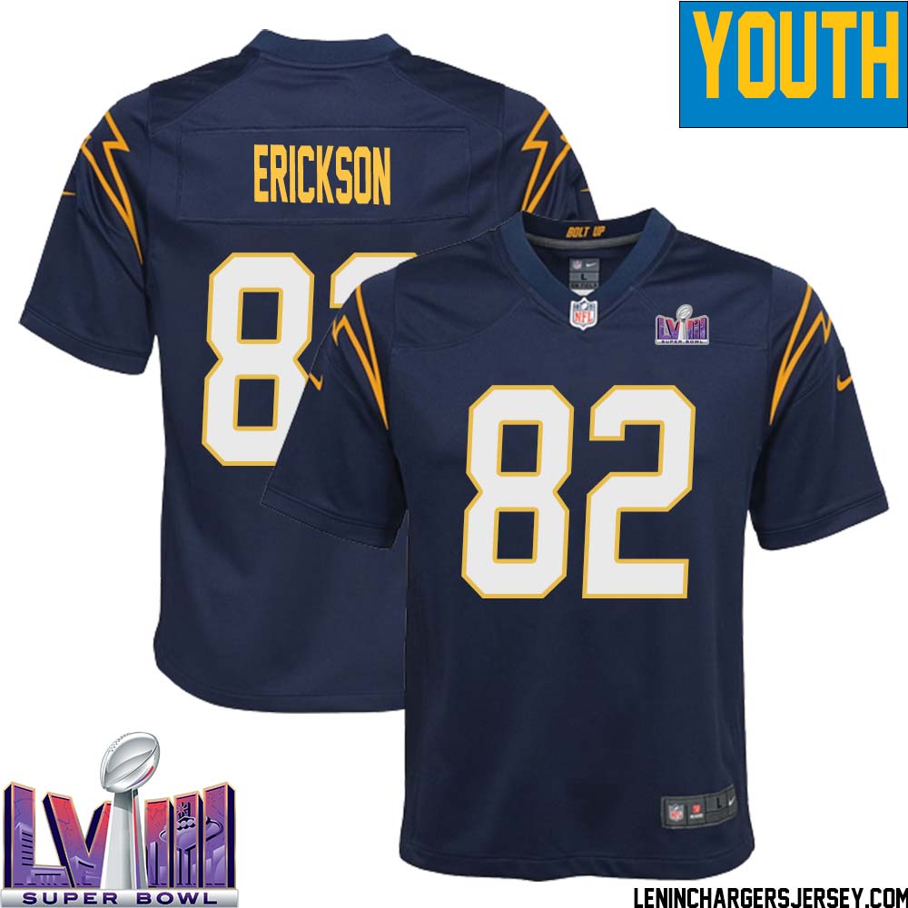 Alex Erickson Chargers Jersey, Alex Erickson No 82 Youth Navy Los ...